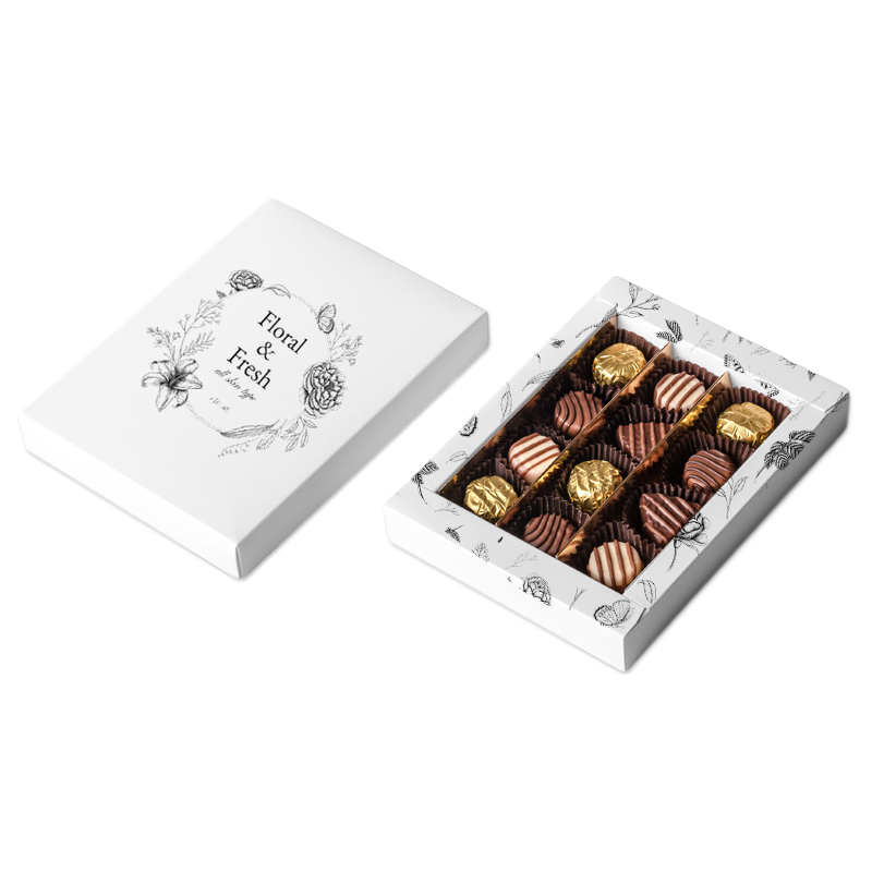 Lid-Bottom Chocolate Boxes With Inserts