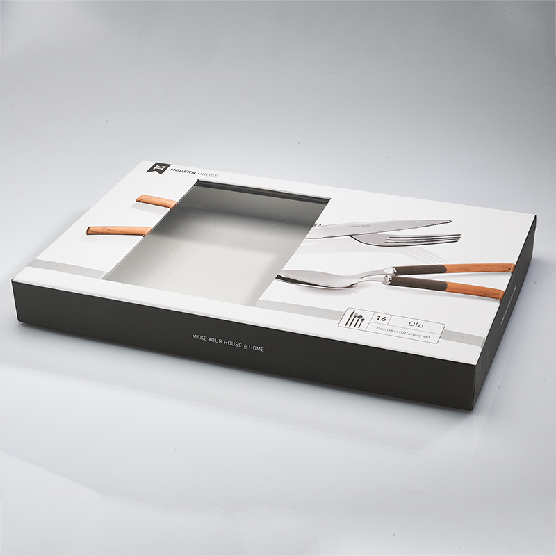 Tableware Packaging Box With Window | Kali Custom Cutlery Set Gift Boxes