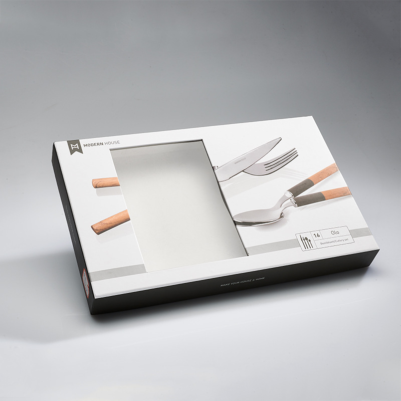 Tableware Packaging Box With Window | Kali Custom Cutlery Set Gift Boxes