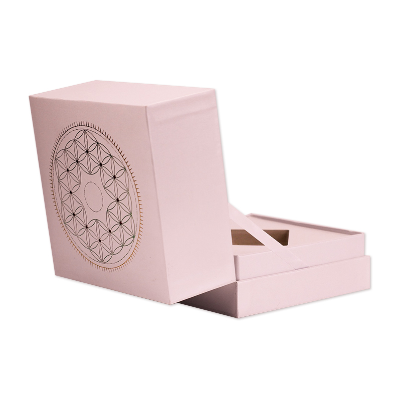 Pink Square Hinged Gift Packaging Box With Eva Inlay | Kali Custom Gift ...