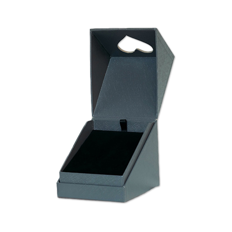 Angled Cuff Ring Box With Love Shaped Window | Kali Custom Gift Boxes