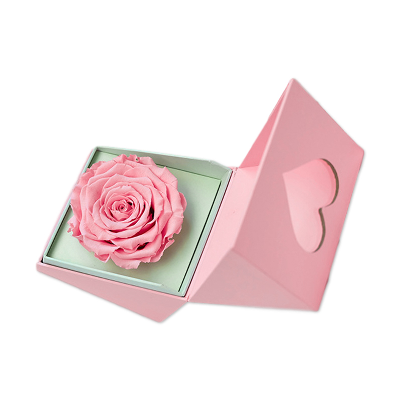 Angled Cuff Ring Box With Love Shaped Window | Kali Custom Gift Boxes