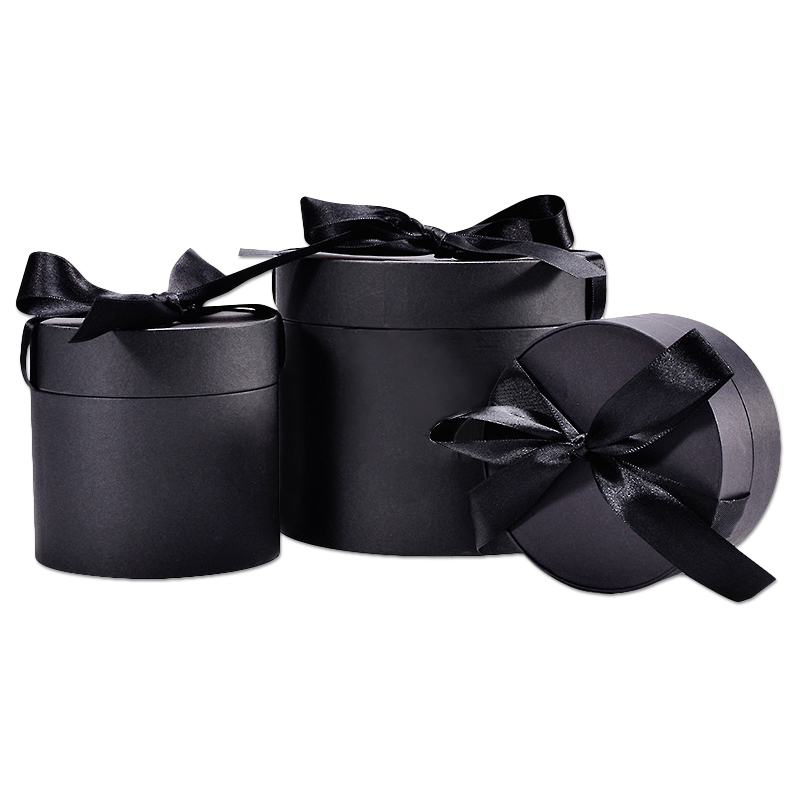 Round Black Roll Packaging Box Wholesale | Box Packaging Products Kali