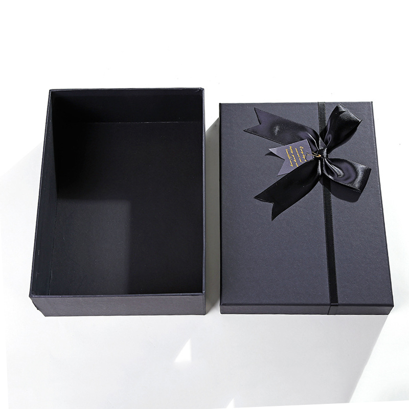 Rigid Scarf Gift Box With Ribbon Knot | Kali Custom Gift Packaging
