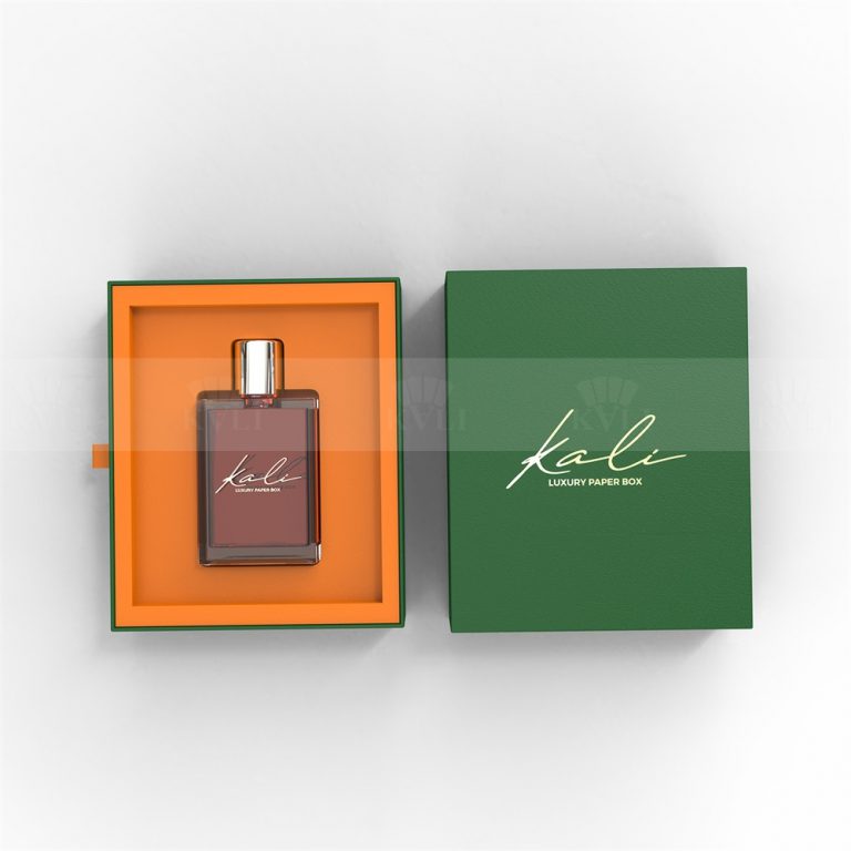 Green Slide Perfume Box丨Custom Perfume Drawer Box