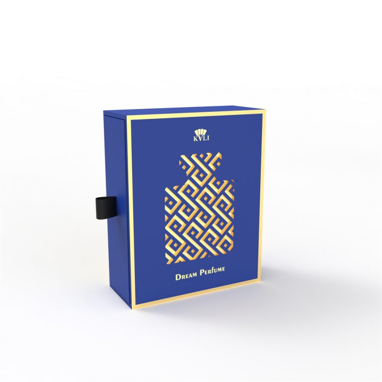 Blue Slide Out Gift Box丨Custom Perfume Box 丨 KALI