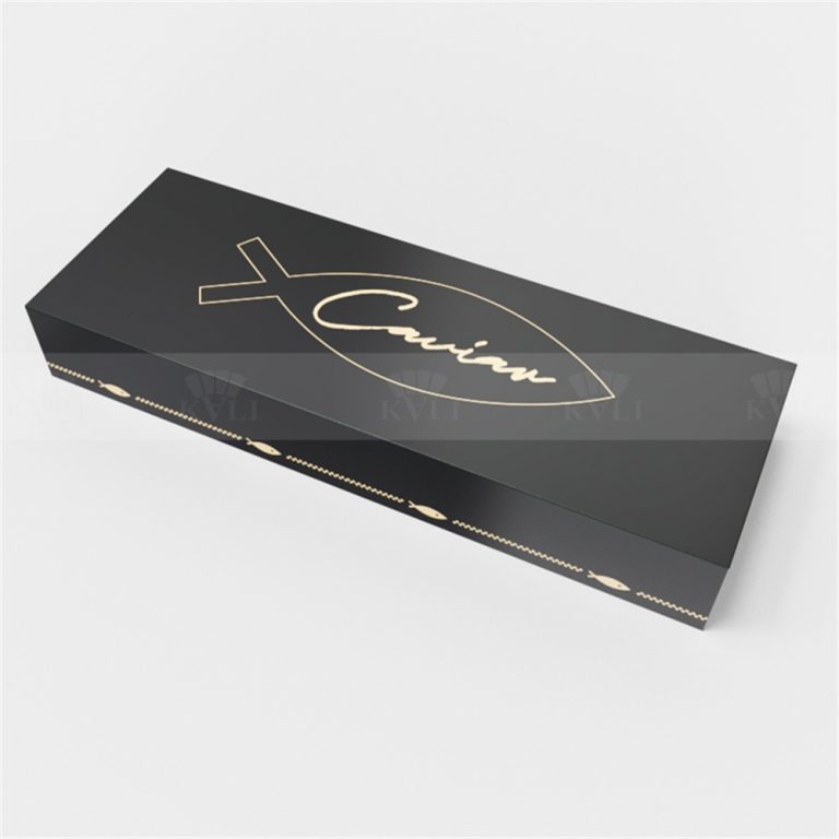 Black Cardboard Caviar Box