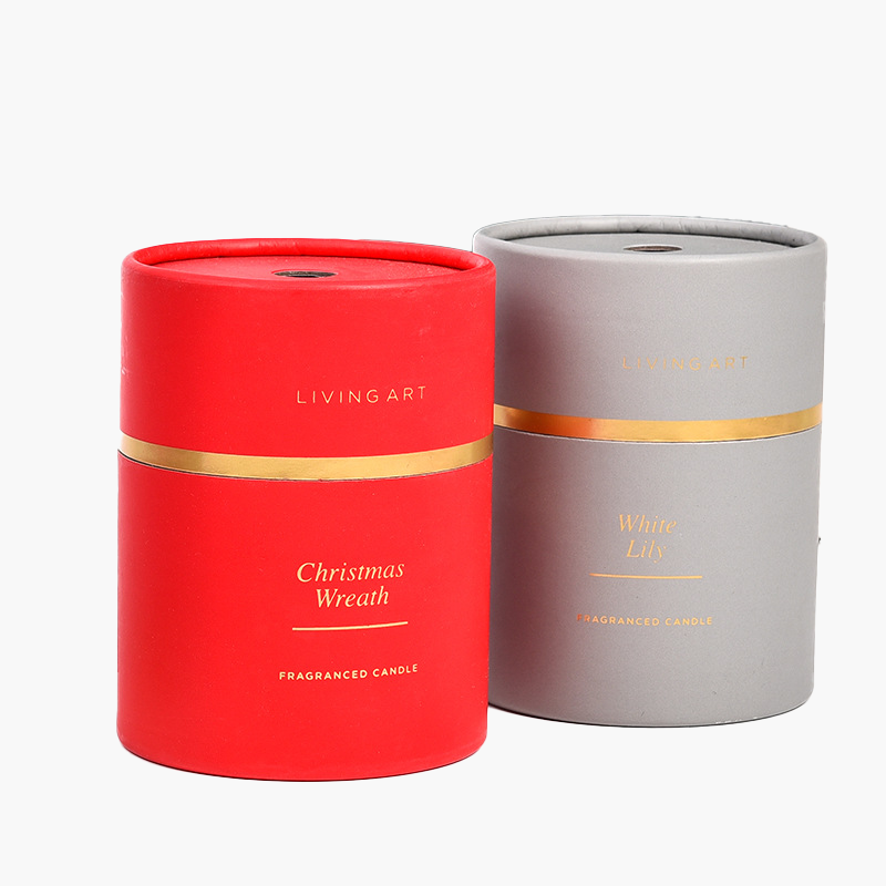 Christmas Scented Candle Cylinder Box