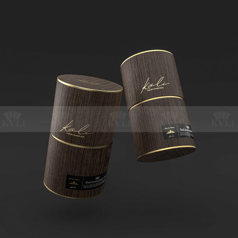 Wood Paper Round Perfume Box 丨 KALI